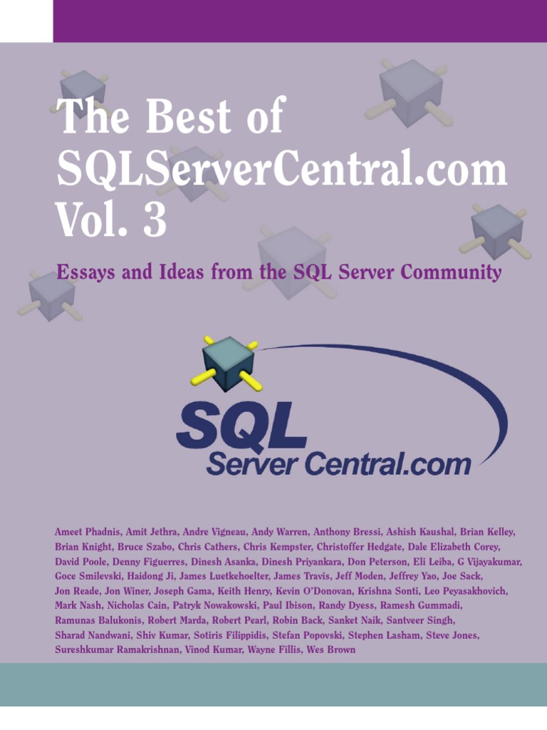 Best of SQL Server Central Vol3 | PDF