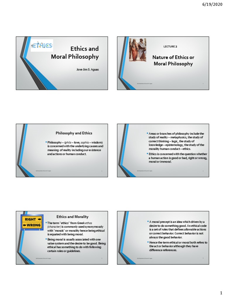 Ethics and Moral Philosophy Nature | PDF | Morality | Reason