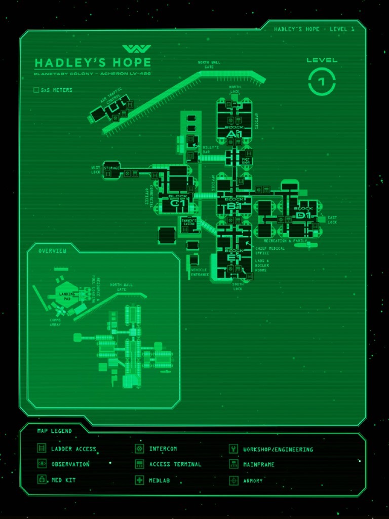 Hadley's Hope Map | PDF