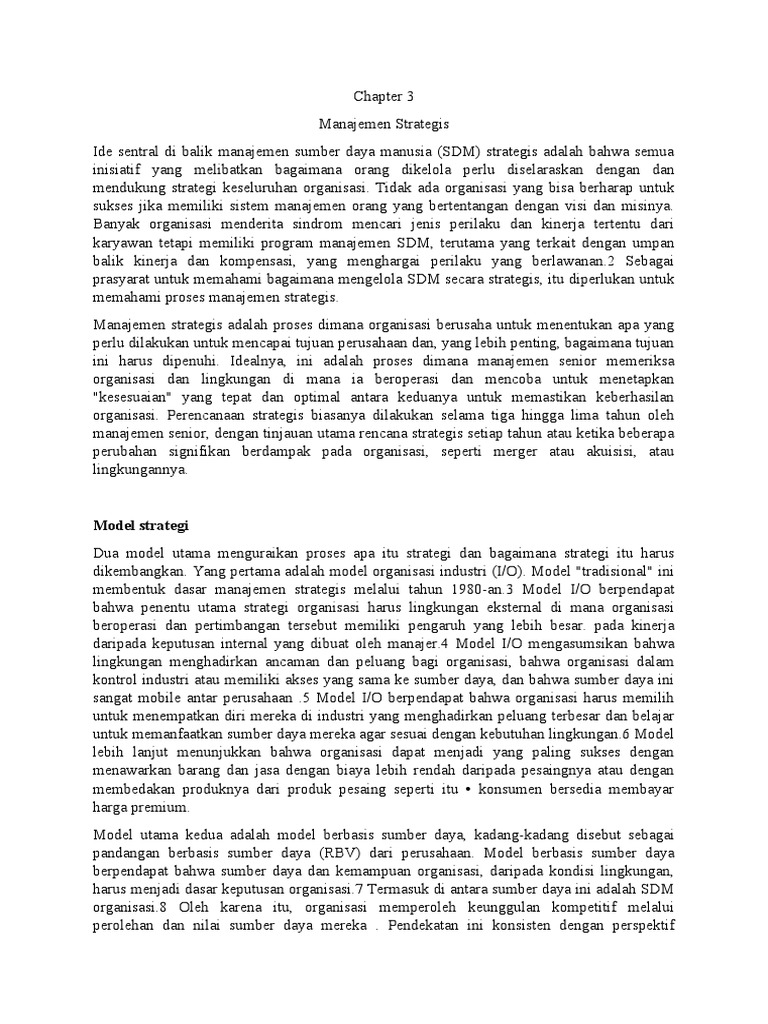 Chapter 3 MSDM | PDF | Karier & Perkembangan