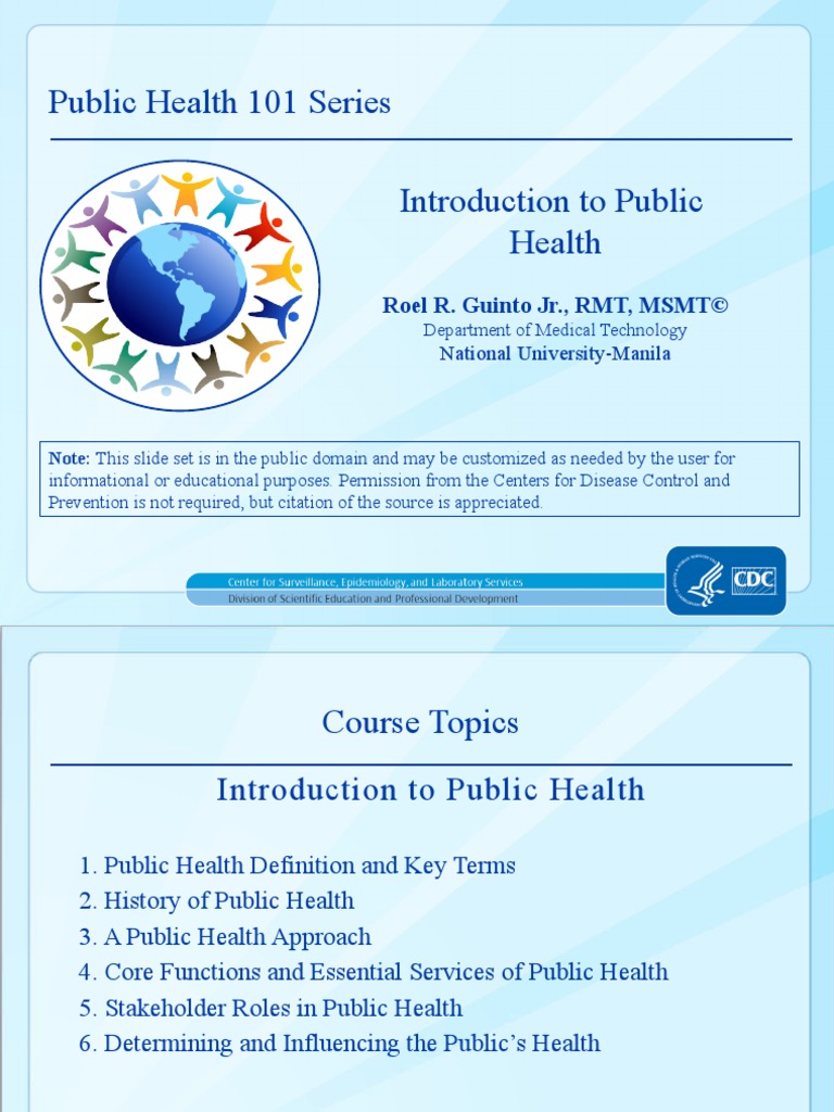Introduction To Public Health | PDF | Public Health | Cholera