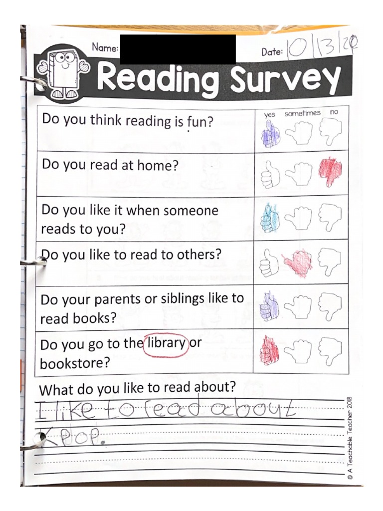 Reading Survey | PDF