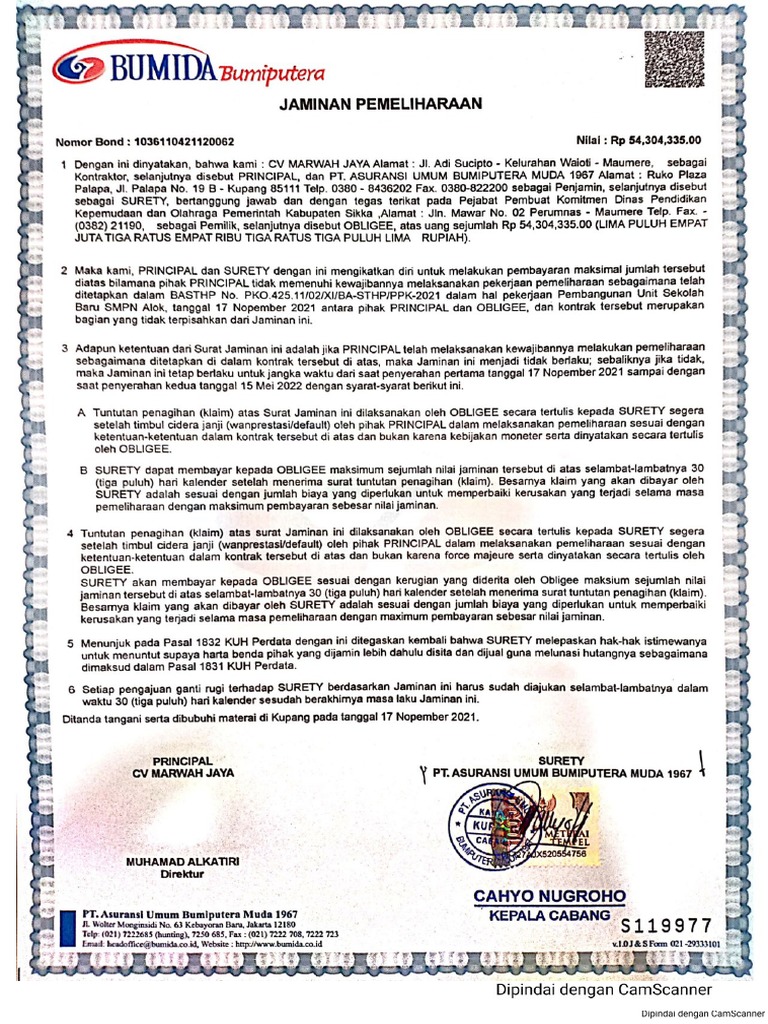 Cv. Gloria Abadi, Tridaya Perkasa, Alam Raya, Marwah Jaya & Cipta ...