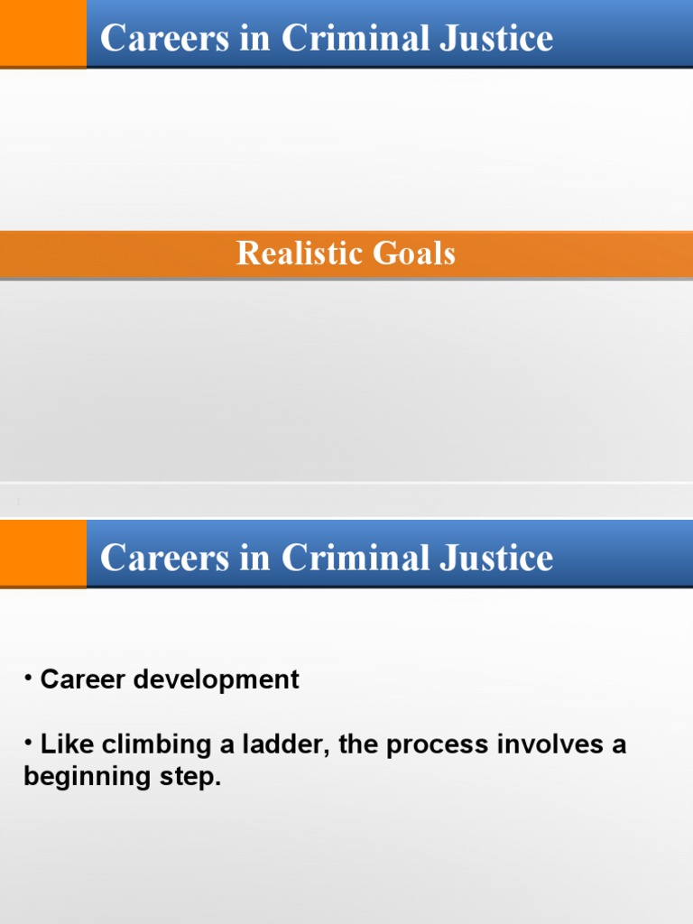 Careers Criminal Justice Goals | PDF | Criminal Justice | Crime & Violence
