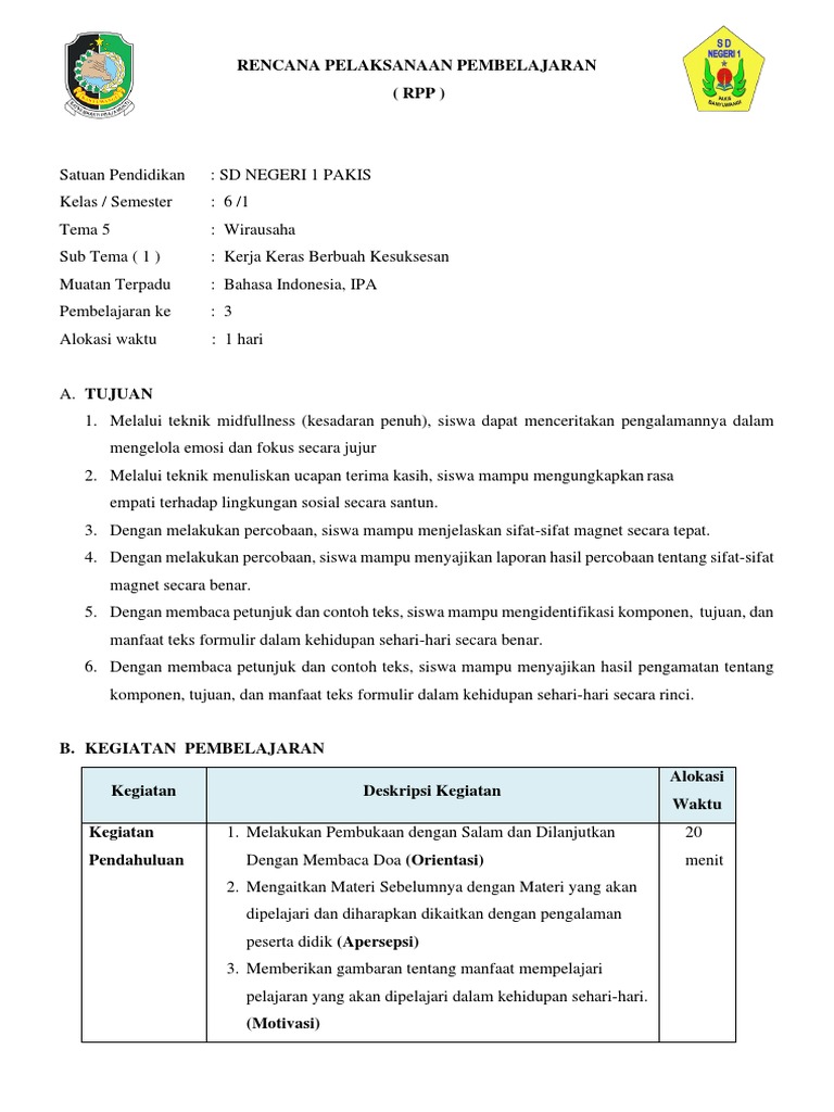 RPP PSE TEMA 5-Dikonversi | PDF