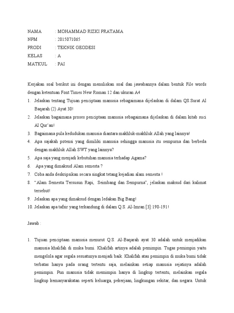 Mohammad Rizki Pratama 2015071065 A Pai Pdf