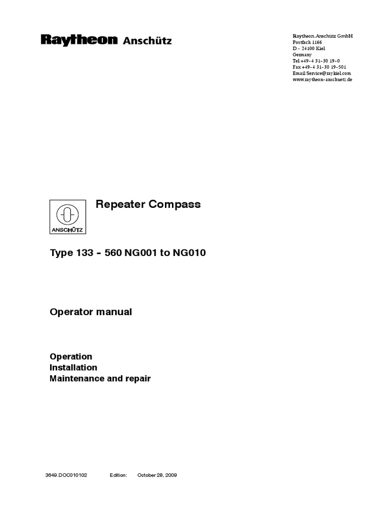 Repeater Compass: Type 133 - 560 NG001 To NG010 | PDF | Compass ...