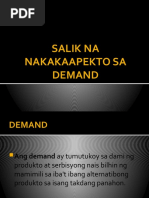 Ano Ang Kahulugan NG Demand, Demand Function | PDF