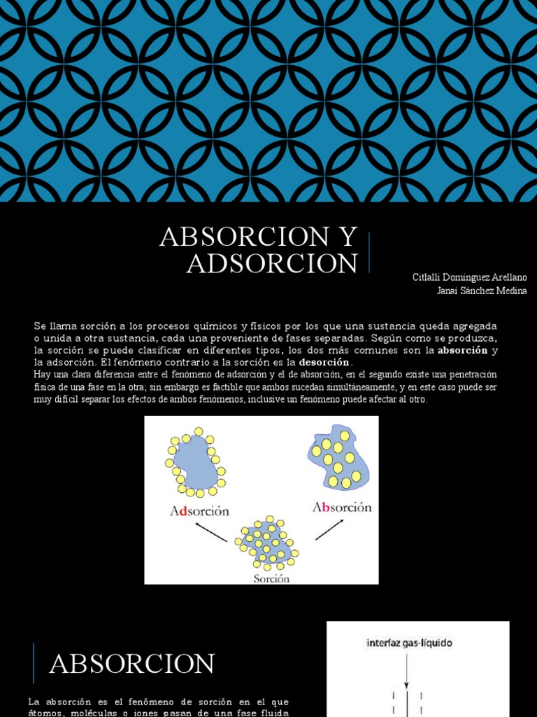 Absorcion y Adsorcion | PDF | Adsorción | Absorción (Química)