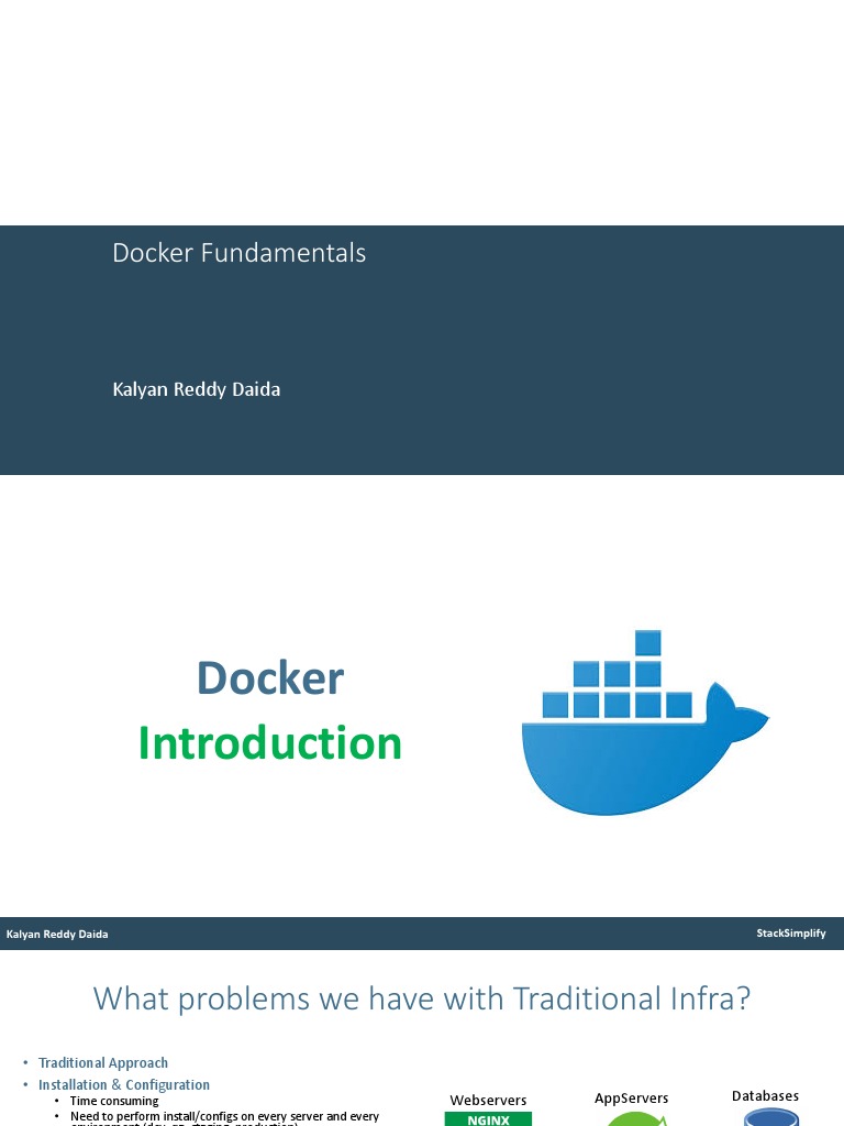 Docker Fundamentals Kalyan Reddy Daida Pdf Virtualization Web Server