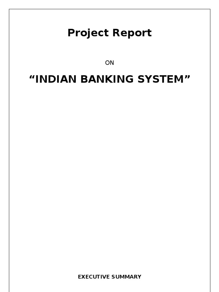 Project Report: Executive Summary | PDF | Reserve Bank Of India | Loans
