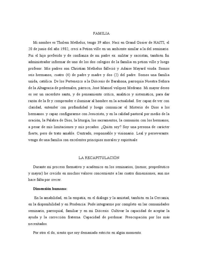 Proyecto Sacerdotal de Tholem Methelus | PDF | Sacerdote | eucaristía