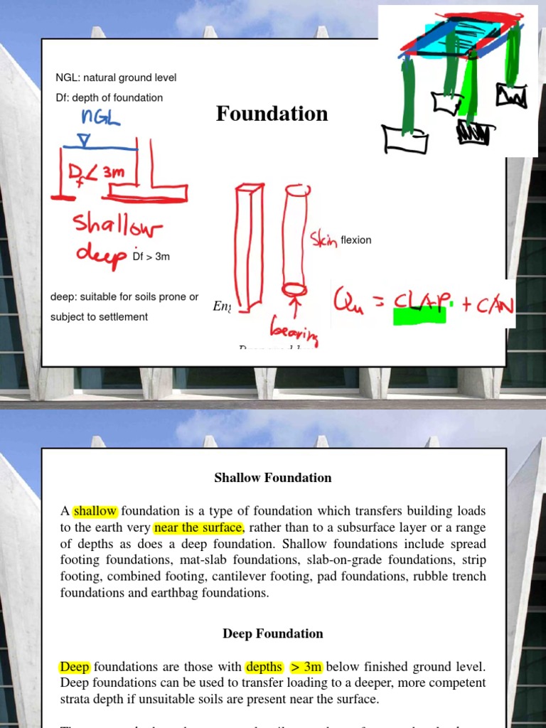 Foundation Pdf Foundation Engineering Deep Foundation