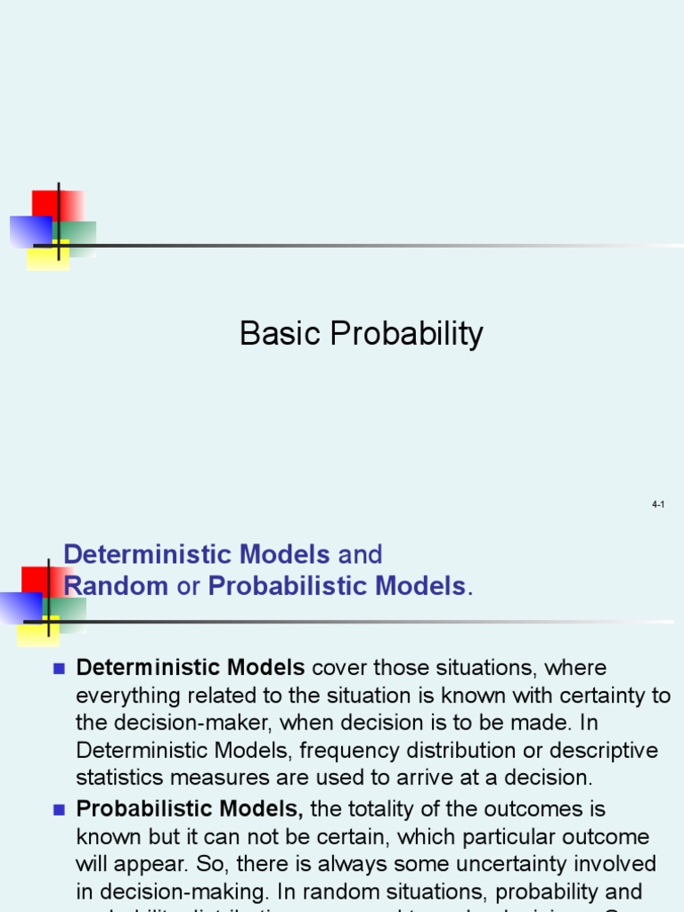 Basics of Probability Lecture | PDF | Probability | Statistics