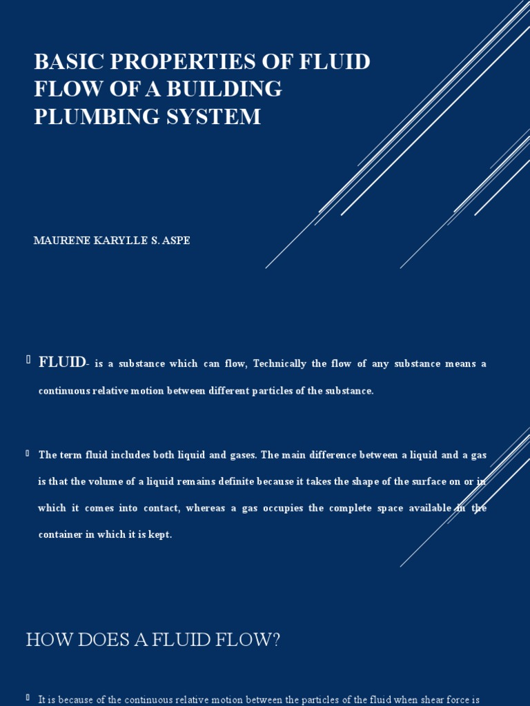 Fluid Flow Properties Explained | PDF | Liquids | Pressure