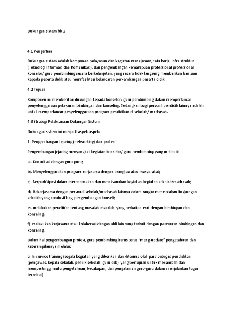 Dukungan Sistem bk2 | PDF
