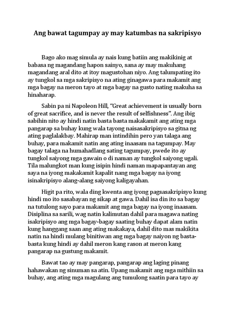 Talumpati 3 | PDF