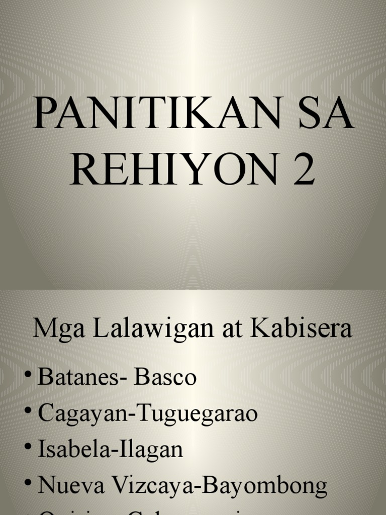 Panitikan Sa Rehiyon 2 | PDF