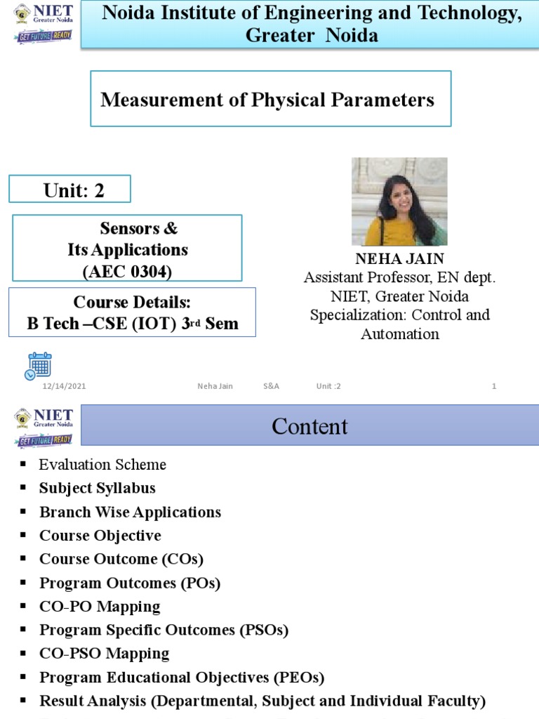 Sensors & Its Applications (AEC 0304) | PDF | Thermocouple | Electrical ...