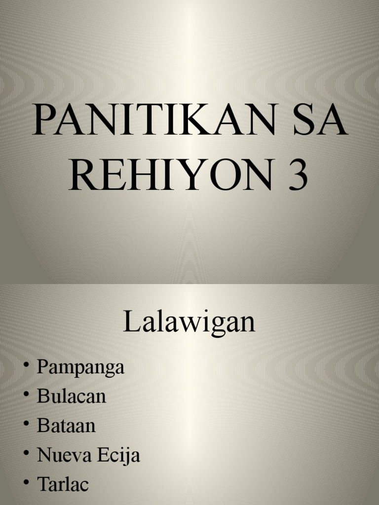 Panitikan Sa Rehiyon 3 | PDF
