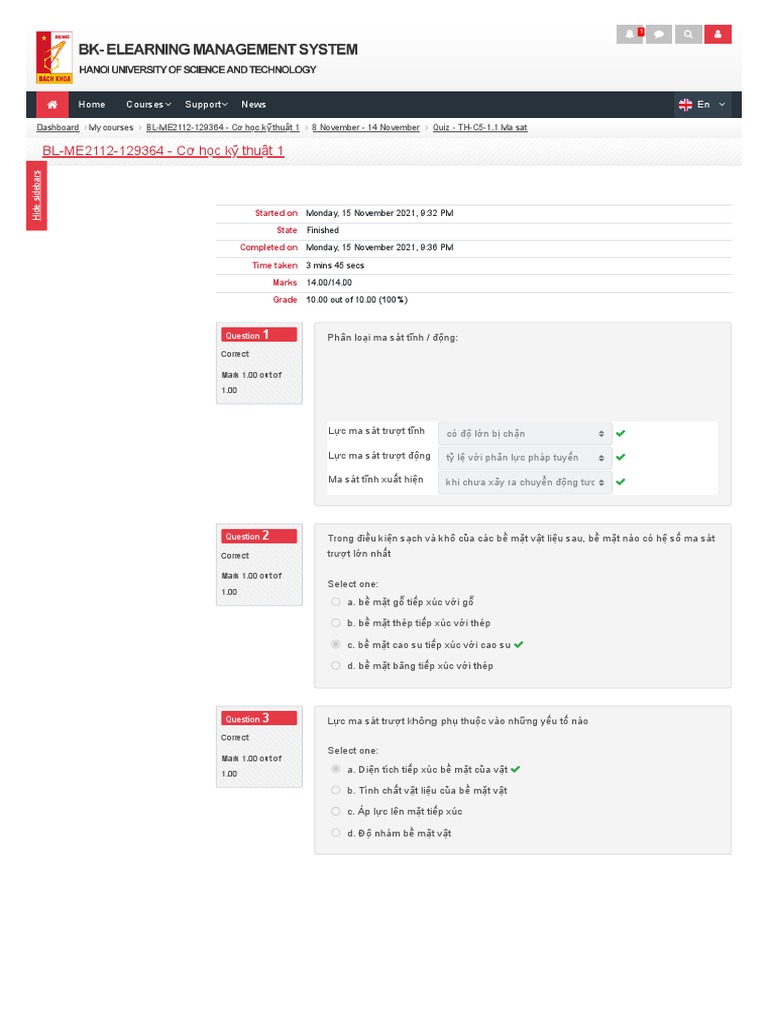 Quiz TH C5 1.1 Ma Sat - Attempt Review | PDF