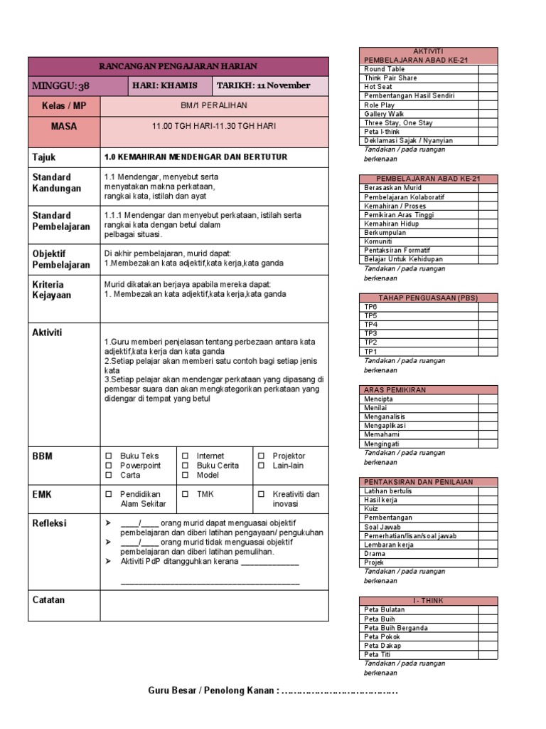 RPH 11 November 1PB | PDF