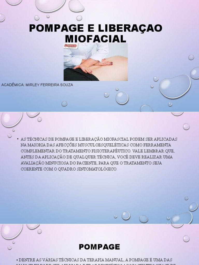 Técnicas de Pompage e Liberação Miofascial | PDF | Músculo | Dor