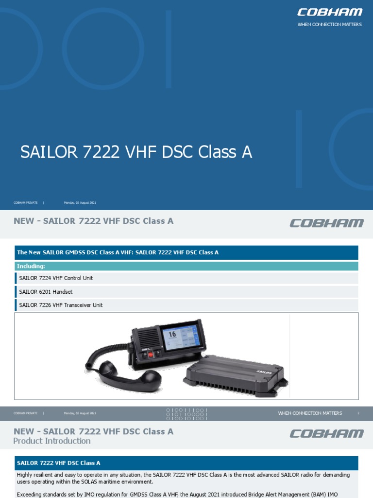 Sailor 7222 Product Introduction PP Version 3 | PDF | Telecommunications Engineering ...