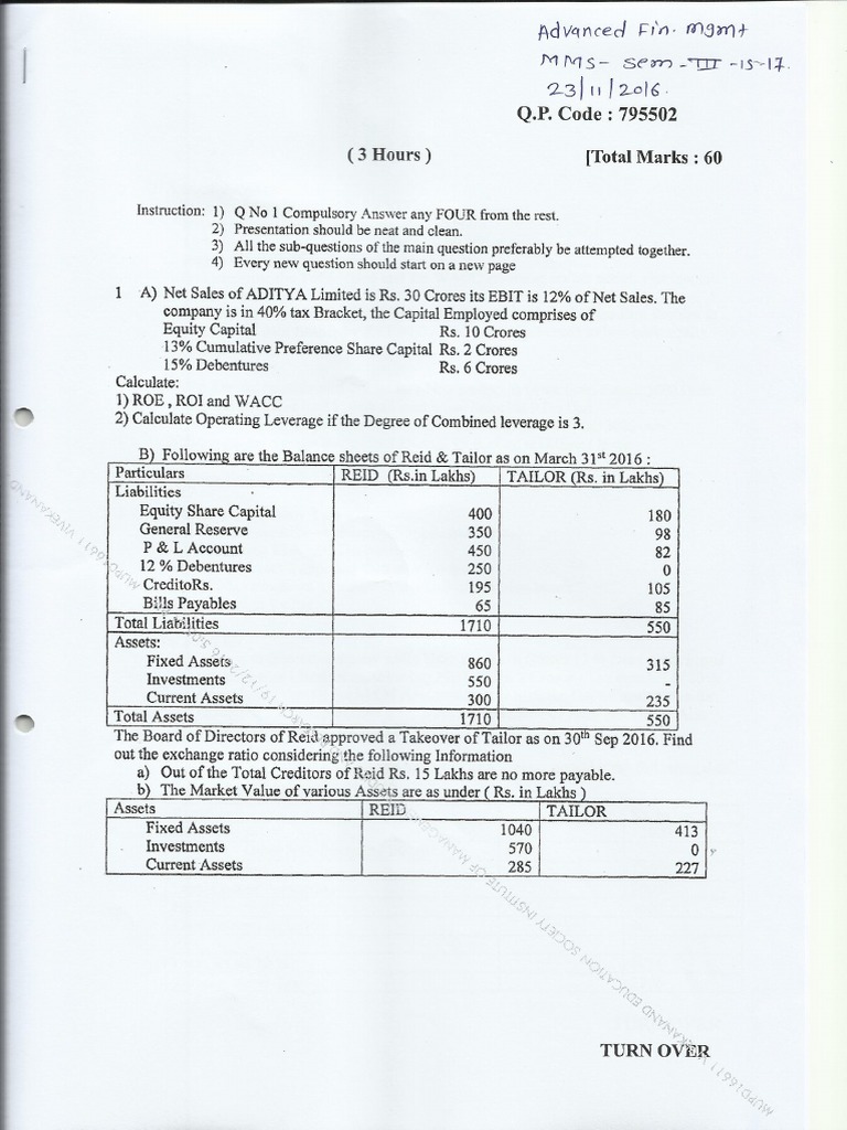 Advance Financial Management | PDF
