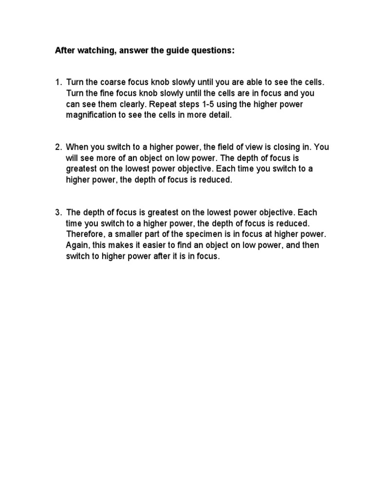 After Watching, Answer The Guide Questions | PDF