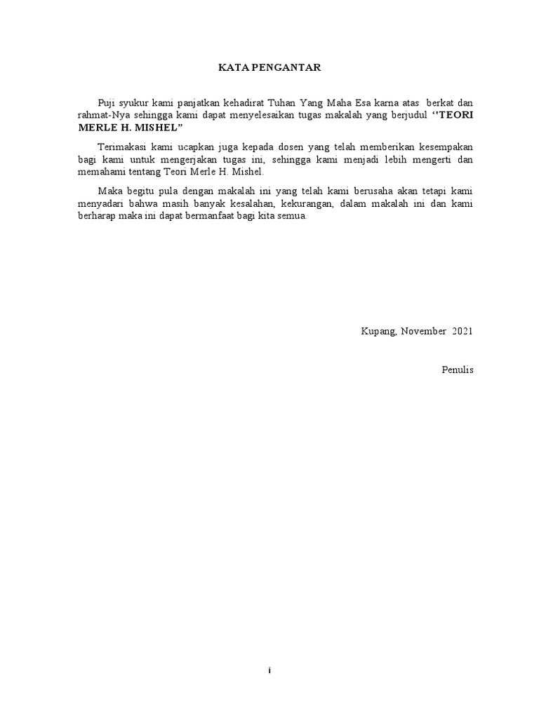 Falsafah Merle H. Mishel | PDF