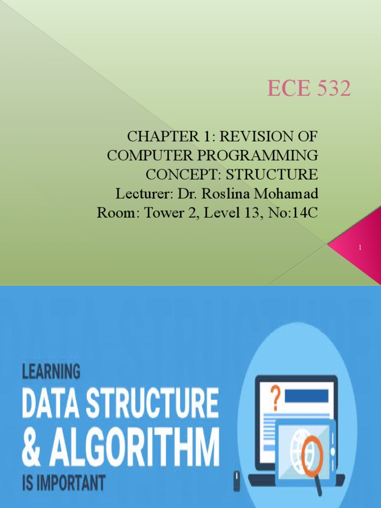 Ece532 Chapter 13 Structure Pdf Pointer Computer Programming Array Data Type