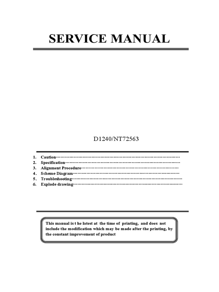 SCBC ATV R1 Service Manual Overview | PDF | Electricity | Manufactured ...