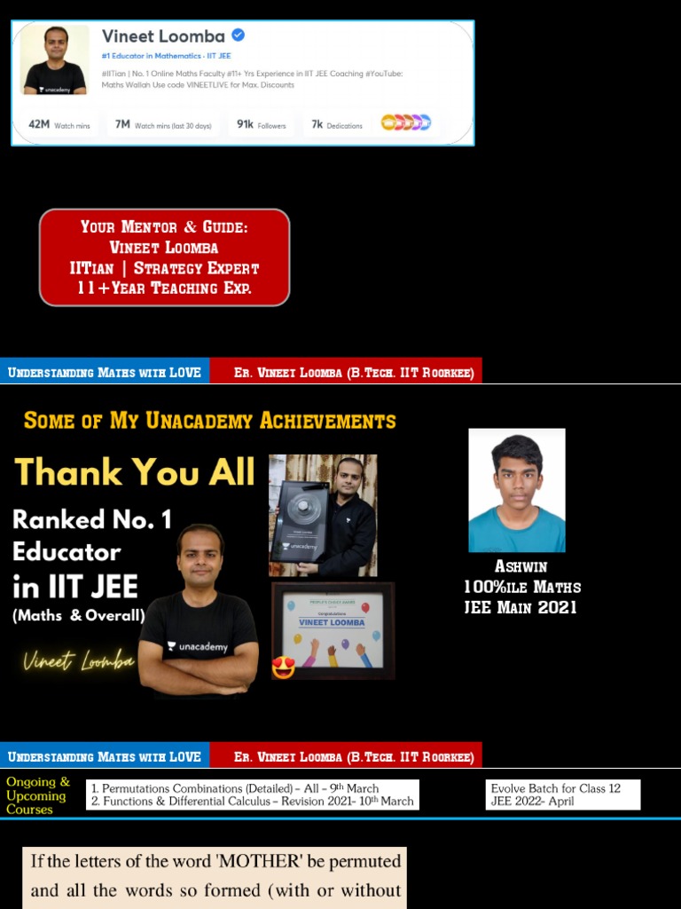Permutation and Combination DPP 4 | PDF | Technology & Engineering