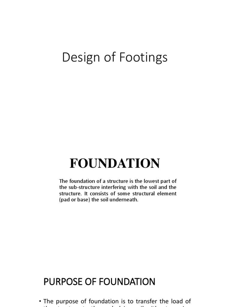 Design of Footing | PDF | Foundation (Engineering) | Deep Foundation