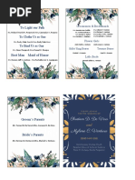 Sample Wedding Reception Script | PDF | Organized Events | Wedding