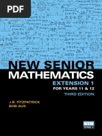 NSW Mathematics Extension 1 Syllabus 2024 | PDF | Trigonometry | Equations