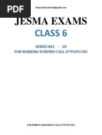Grade 6 Jesma 008 Exams | PDF | Business | Finance & Money Management