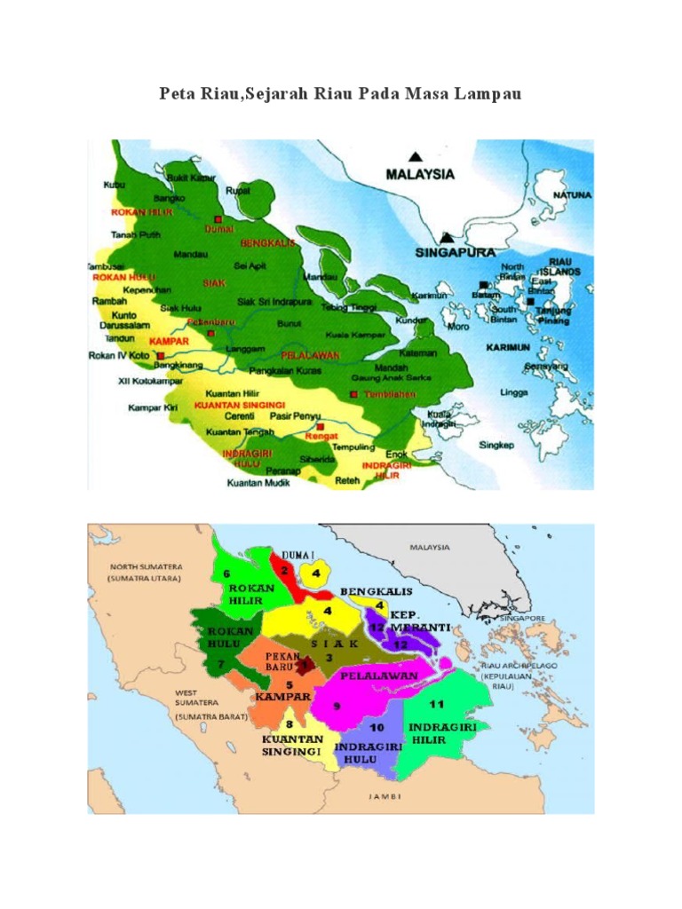 Peta Riau Dan Sejarah | PDF