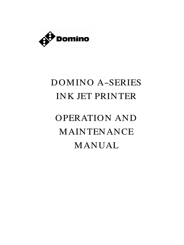 Domino A-Series Operation and Maintenance Manual | PDF | Radio ...