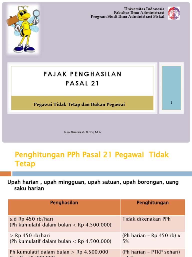 3 PPH 21 Pegawai Tidak Tetap | PDF