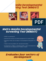 MMDST: Metro Manila Development Screening Test (MMDST) 4 Sectors | PDF ...