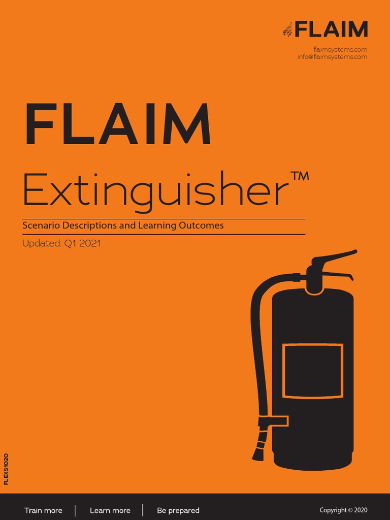 FLAIM Extinguisher Scenarios - Updated Q1 2021 | PDF | Fires