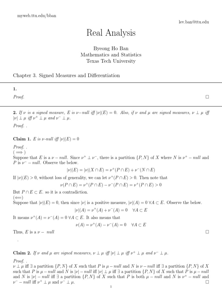 Solution Real Analysis Folland Ch3 | PDF | Mathematical Concepts | Real ...
