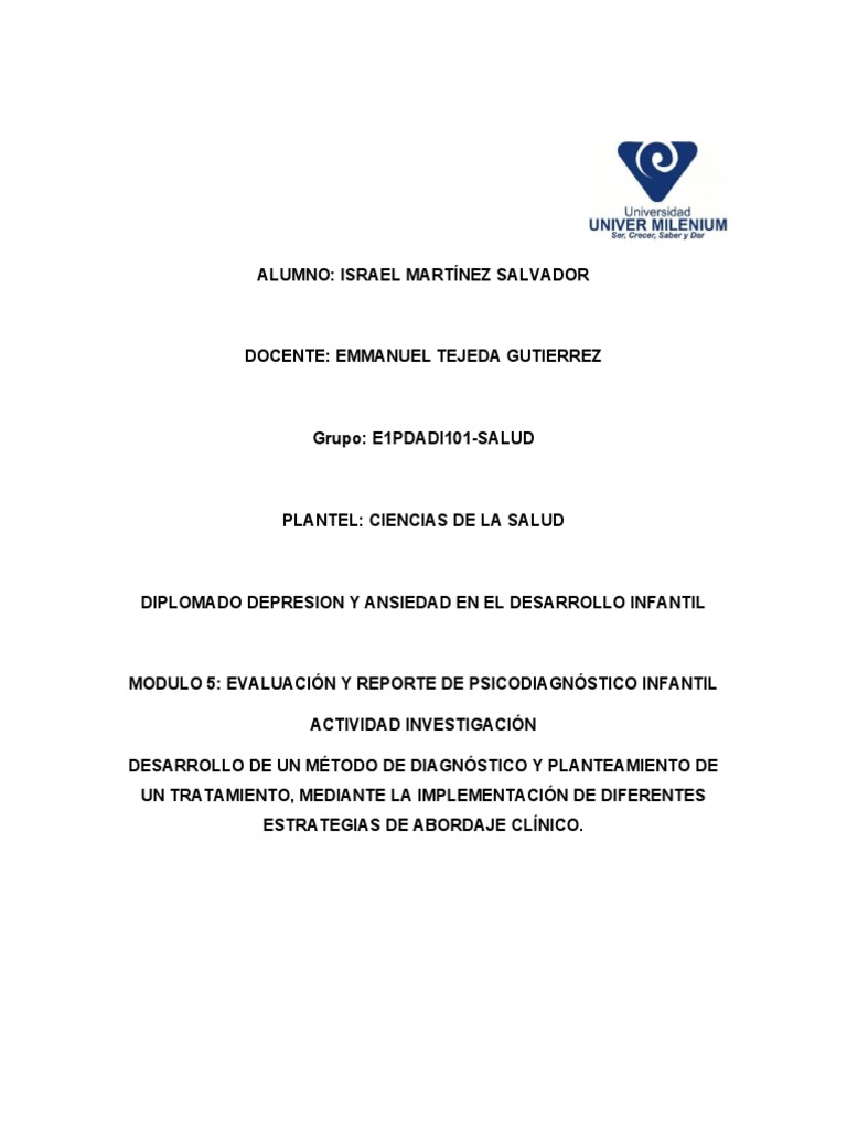 Act Inv IMS | PDF | Desorden hiperactivo y deficit de atencion | Las ...