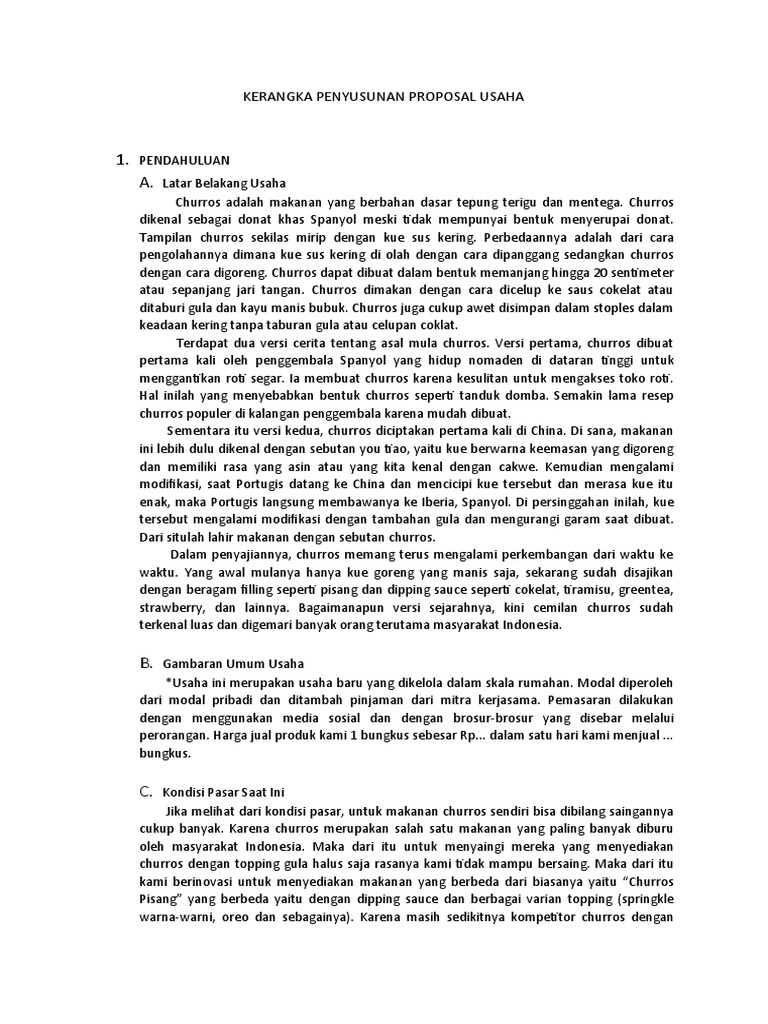 Proposal Bisnis PKWU | PDF | Bisnis | Ilmu Sosial