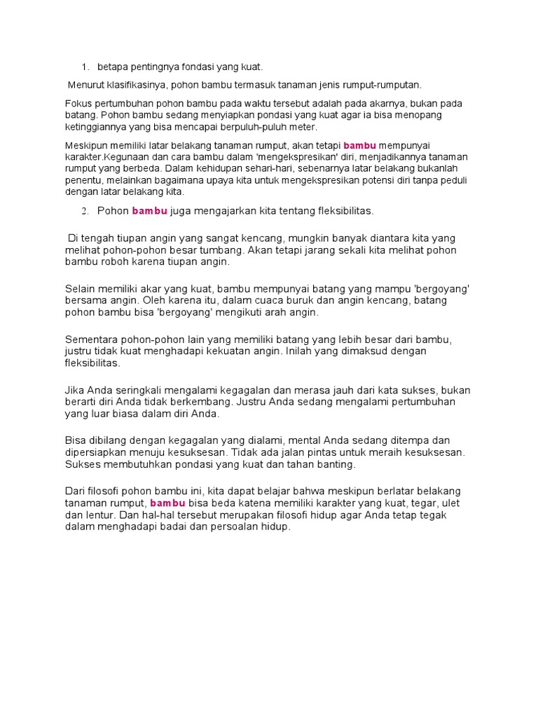 Filosofi Bambu | PDF | Sains & Matematika