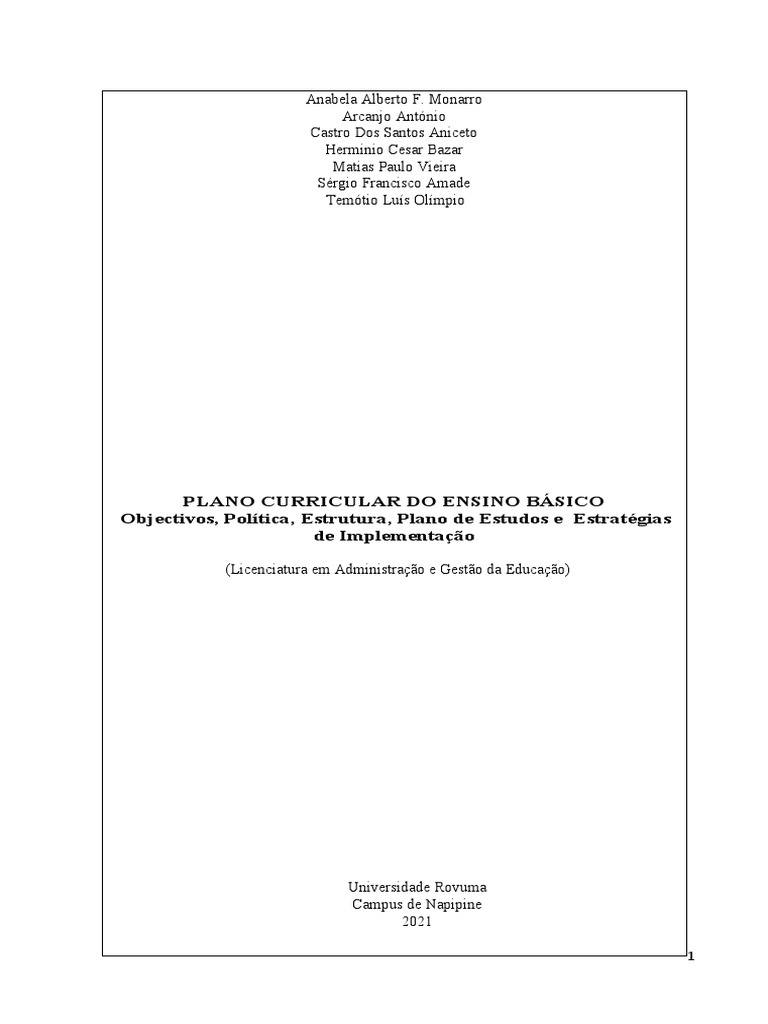Ensino Basico Actualizado | PDF | Educação primária | Inclusão (Educação)
