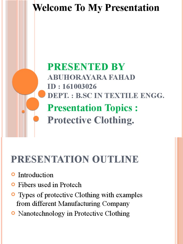 Protective Clothing Pdf Clothing Materials