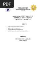 HOPE Grade 11 First Quarter Examination | PDF | Physical Fitness ...